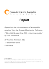Forensic Science Regulator's report on the DNA contamination case at ...