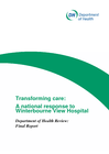 Winterbourne View Hospital: Department of Health review and response ...