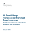 Teacher misconduct panel outcome: Mr David Heap - GOV.UK