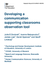 Developing a classroom observation tool for language development - GOV.UK