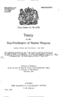 Treaty on the Non-Proliferation of Nuclear Weapons (London, 1 July 1968 ...