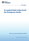 Computer trading: a central limit order book for European stocks - GOV.UK
