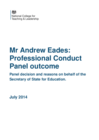 Teacher misconduct panel outcome: Mr Andrew Eades - GOV.UK