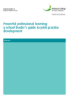 Powerful professional learning: a school leader's guide to joint ...
