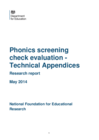 Phonics screening check evaluation - GOV.UK