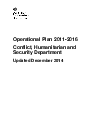 DFID Conflict, Humanitarian and Security Department operational plan ...