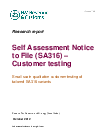 Self Assessment SA316 notice to file: testing - GOV.UK