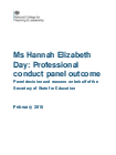 Teacher misconduct panel outcome: Ms Hannah Elizabeth Day - GOV.UK