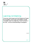 Learning not blaming: response to 3 reports on patient safety - GOV.UK