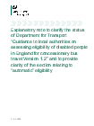 Clarification on eligibility for concessionary bus travel - GOV.UK