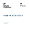 Post-16 skills plan and independent report on technical education - GOV.UK