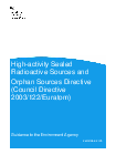 High-activity sealed radioactive sources and orphan sources directive ...
