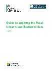 Guide to applying the 2011 Rural Urban Classification to data - GOV.UK