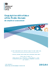 Copyright and the value of the public domain - GOV.UK