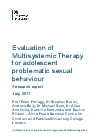 Multisystemic therapy for adolescent problematic sexual behaviour - GOV.UK