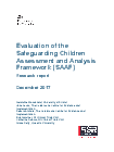 Safeguarding children: evaluating the SAAF - GOV.UK