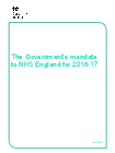 NHS mandate 2016 to 2017 - GOV.UK
