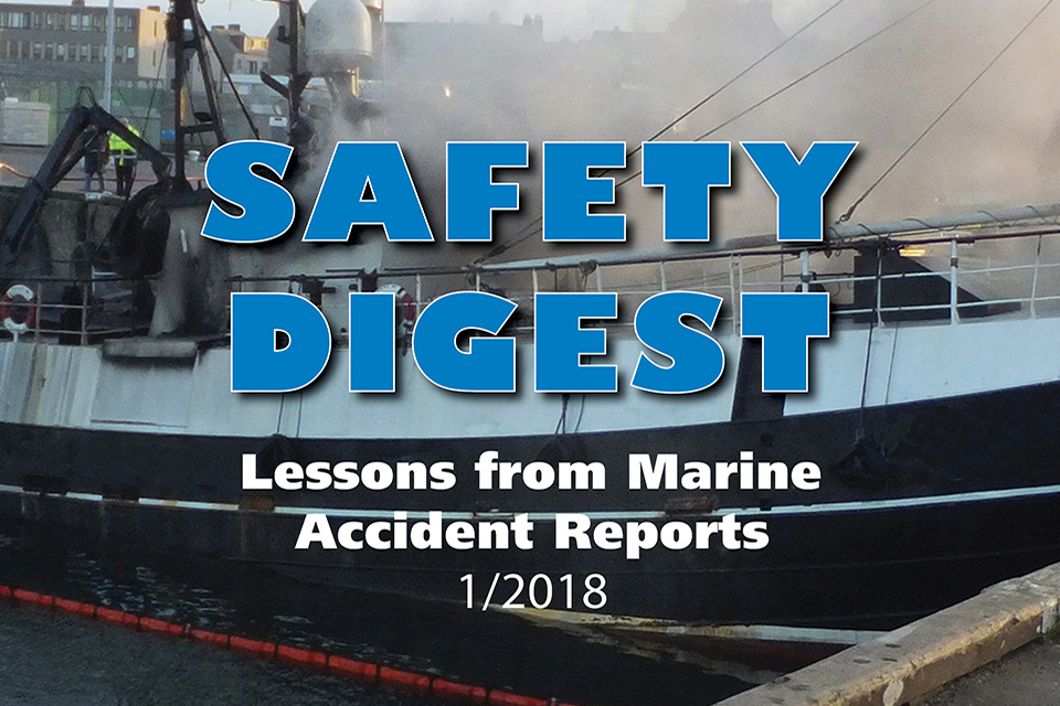 MAIB safety digest 1/2018 published - GOV.UK