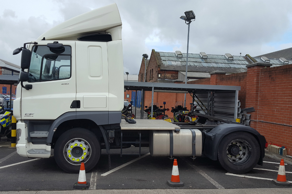 HGV cab’s final patrol after catching over 5,000 careless drivers - GOV.UK