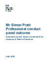 Teacher misconduct panel outcome: Mr Simon Pratt - GOV.UK