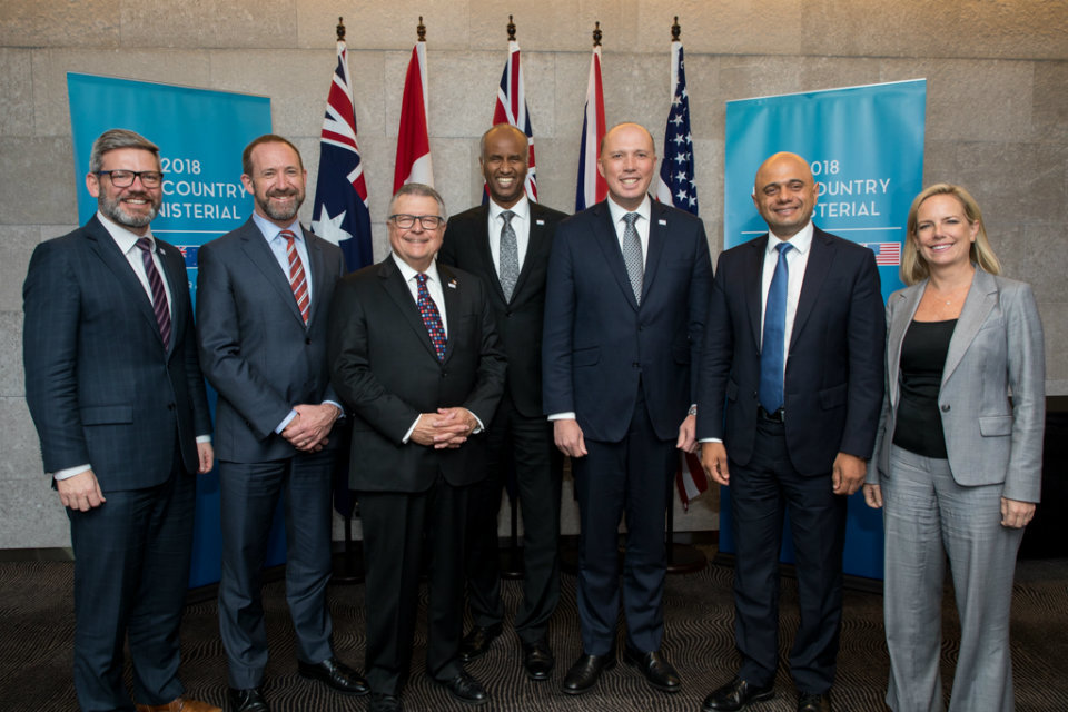 Home Secretary attends Five Country Ministerial - GOV.UK