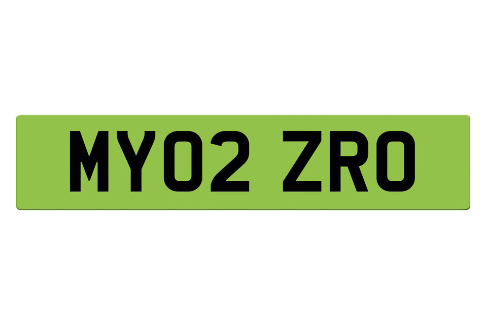 Green number plates for clean vehicles - GOV.UK