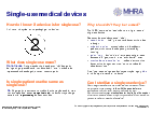 Single-use medical devices: leaflet - GOV.UK