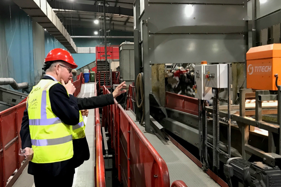 Gove launches landmark blueprint for resources and waste - GOV.UK