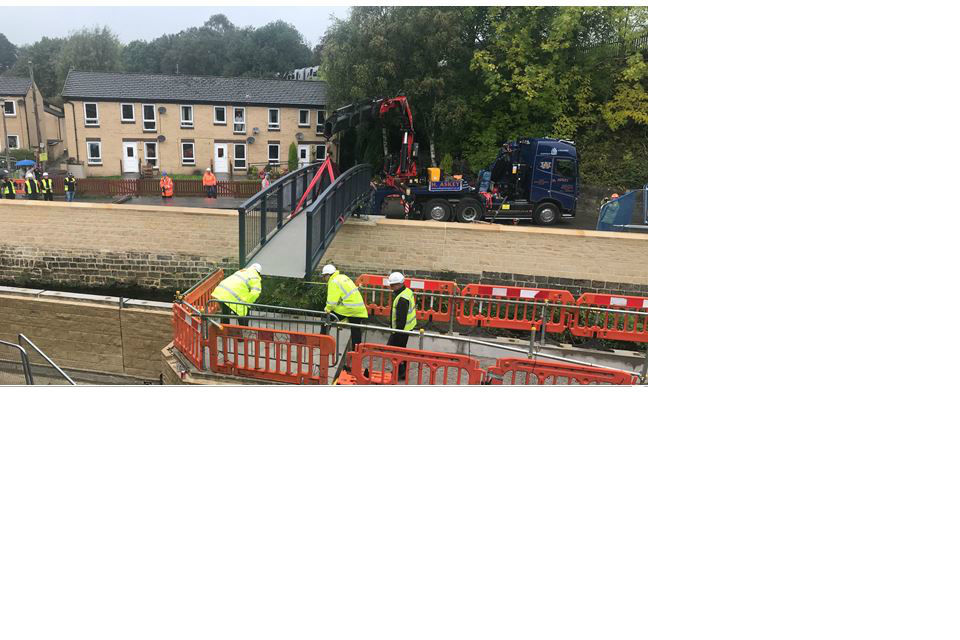 First part of Mytholmroyd flood defences finished - GOV.UK