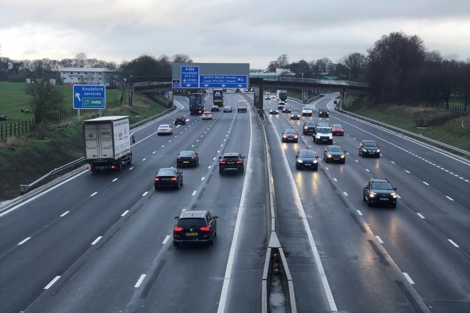 Biggest ever upgrade of M6 in Cheshire fully open - GOV.UK