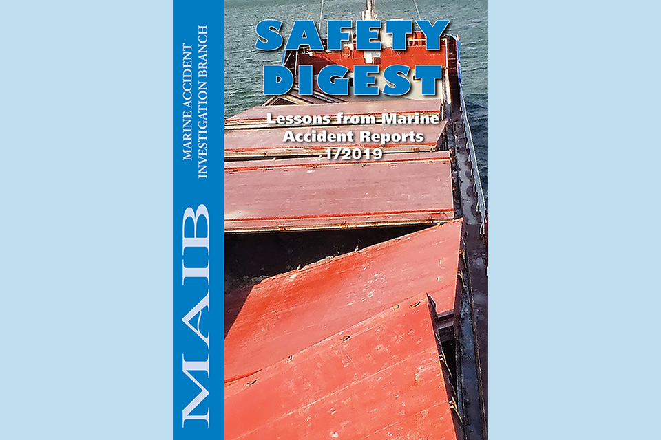 MAIB safety digest 1/2019 published - GOV.UK