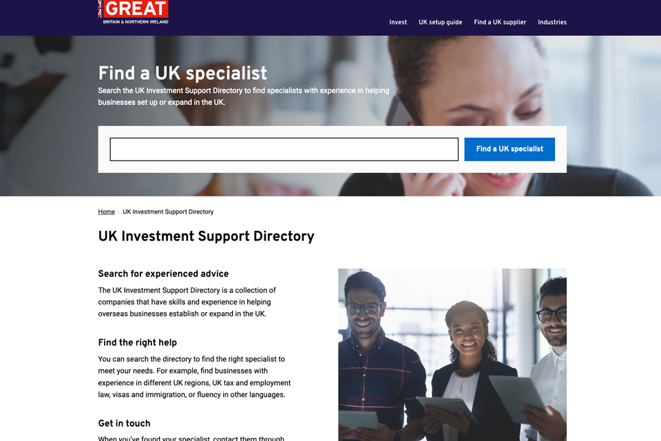 DIT launches new tool to drive foreign investment - GOV.UK