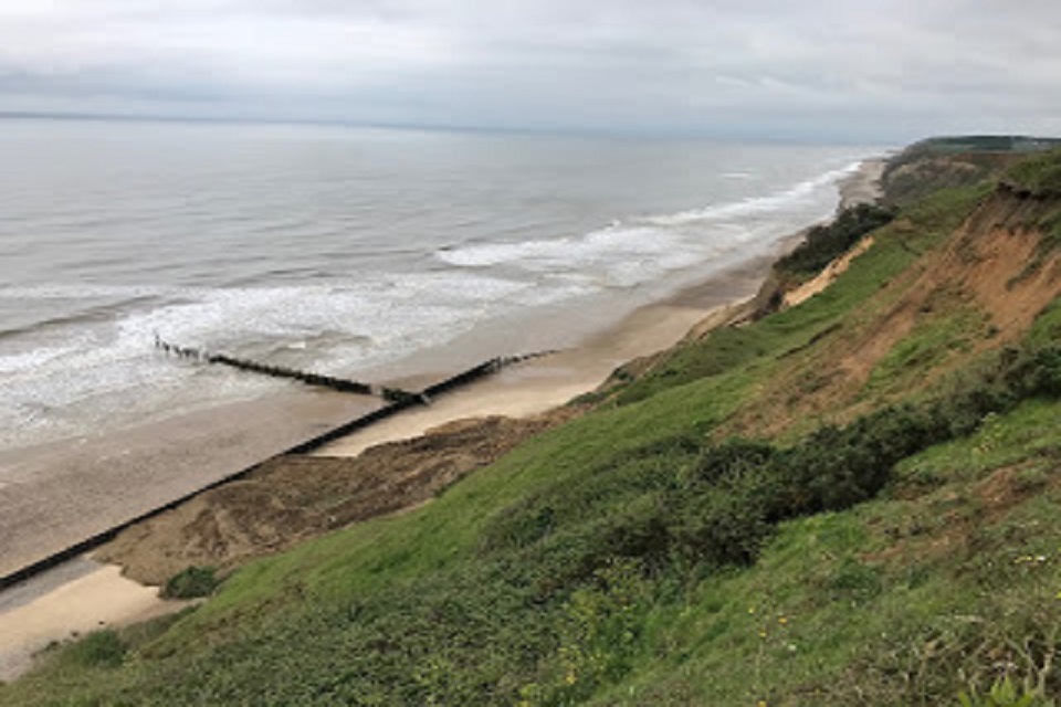 Coastguard asking public to keep safe after cliff fall at Sidestrand ...