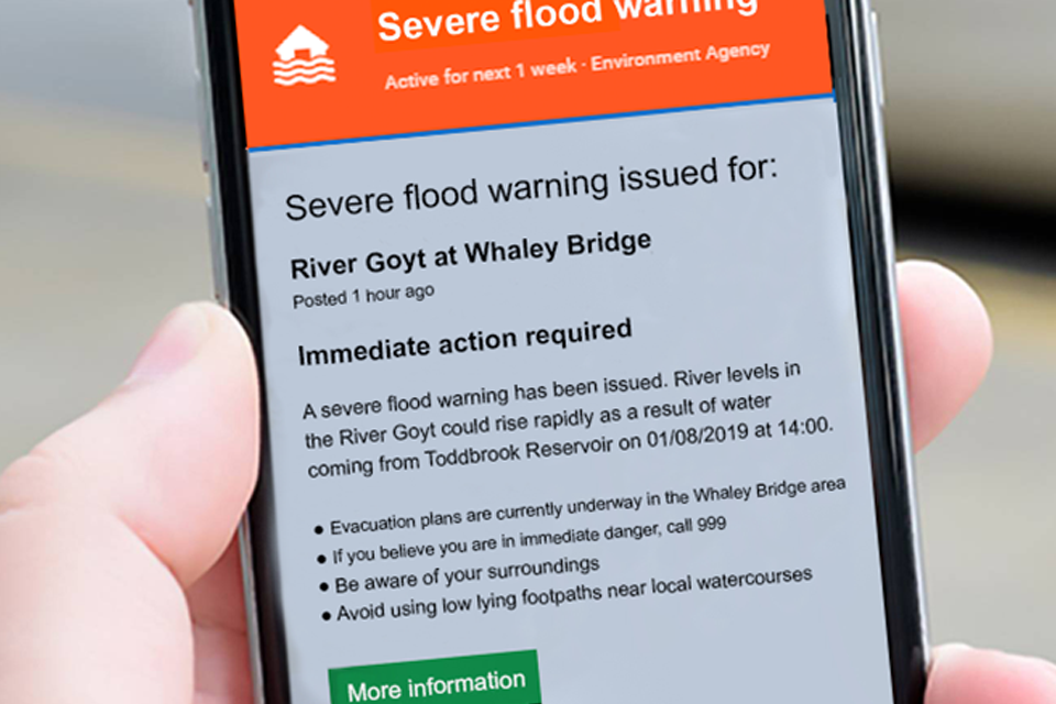 England one of first nations in Europe to get Google Flood Alerts - GOV.UK
