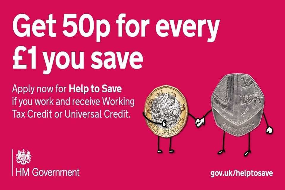 Thousands sign up to Help to Save to earn 50p for every £1 saved - GOV.UK