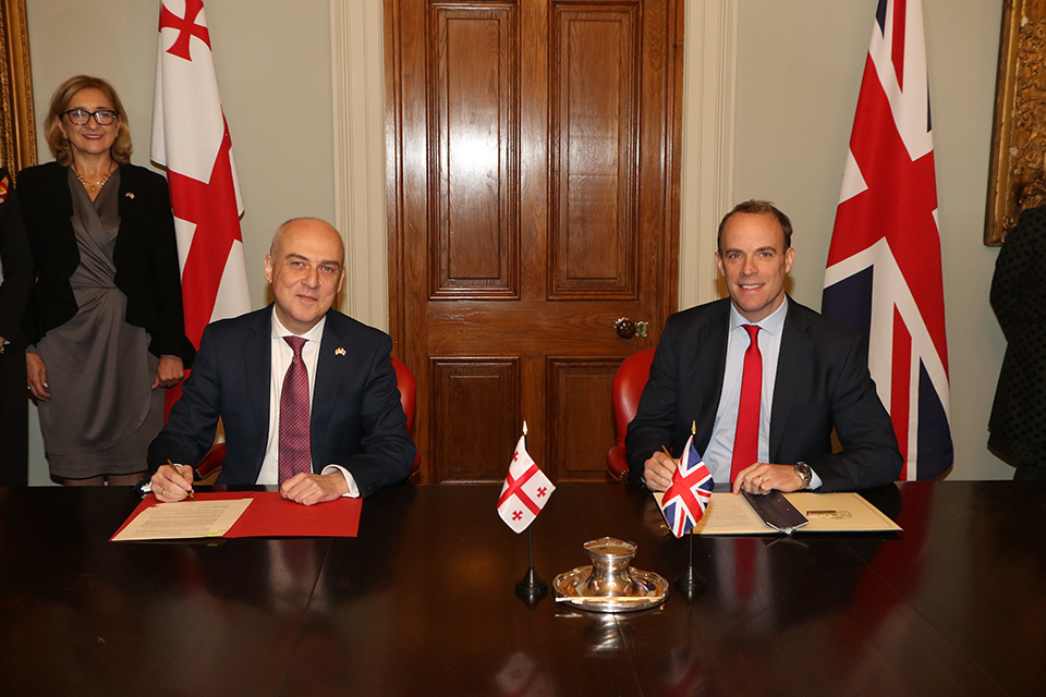 UK and Georgia sign trade continuity and strategic cooperation ...
