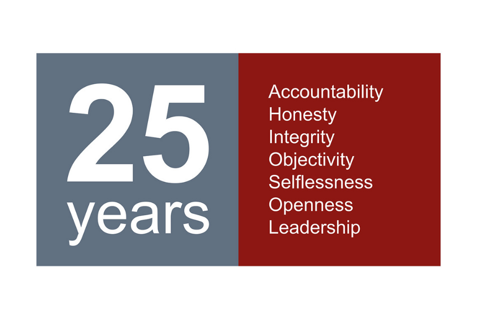 The Principles of Public Life: 25 years - GOV.UK
