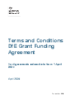 DfE grant funding agreement: terms and conditions - GOV.UK