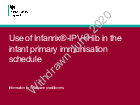 [Withdrawn] Infanrix-IPV+Hib use in infant immunisation schedule - GOV.UK