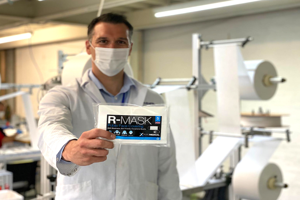 New production lines will make millions of face coverings each week ...