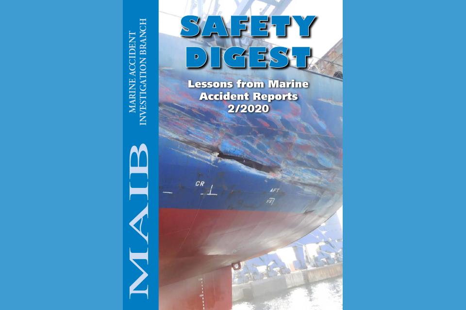 MAIB safety digest 2/2020 published - GOV.UK