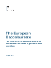 European Baccalaureate: guide for higher education institutions - GOV.UK