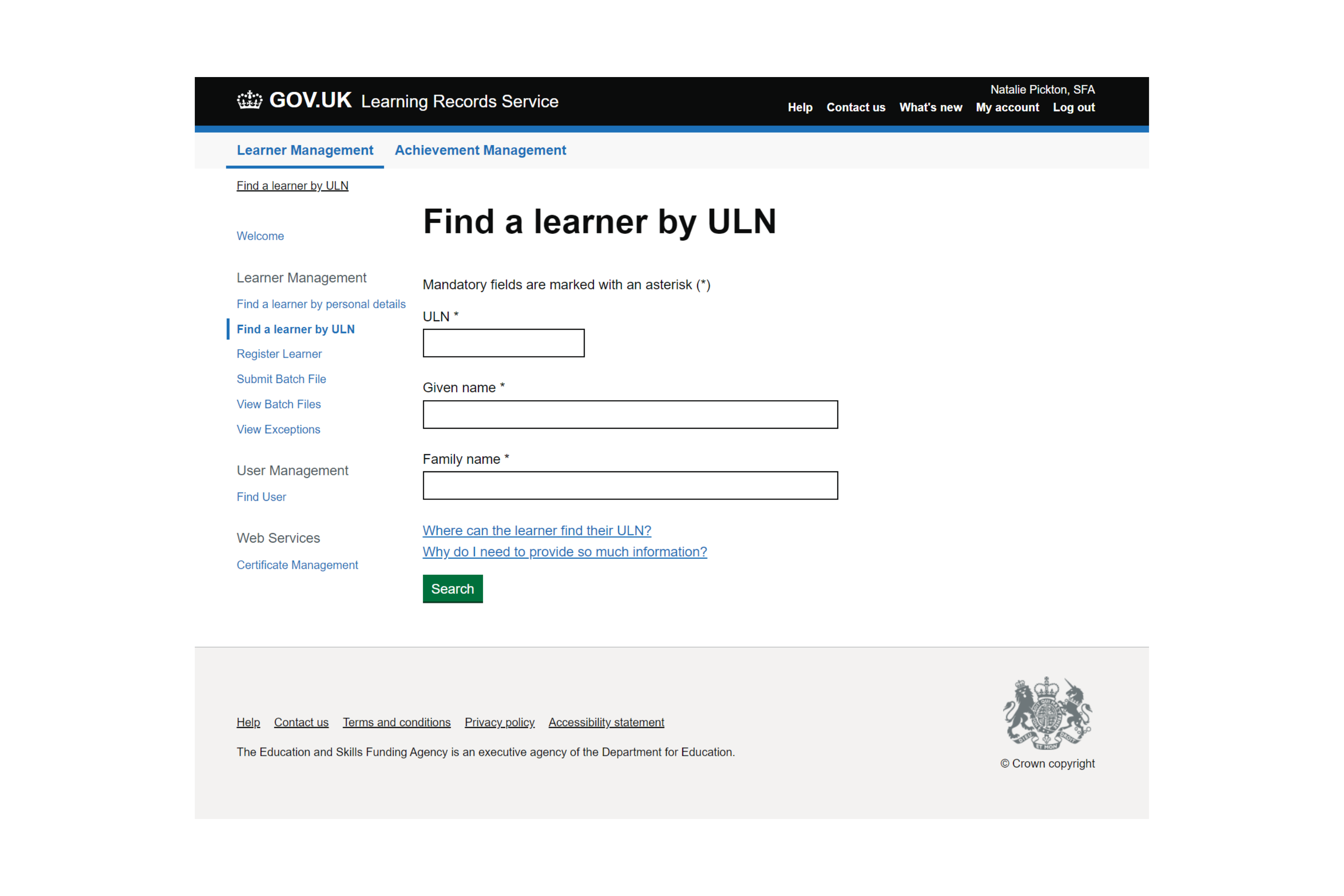 Changes To The Learning Records Service GOV UK Changes To The Learning Records Service GOV UK