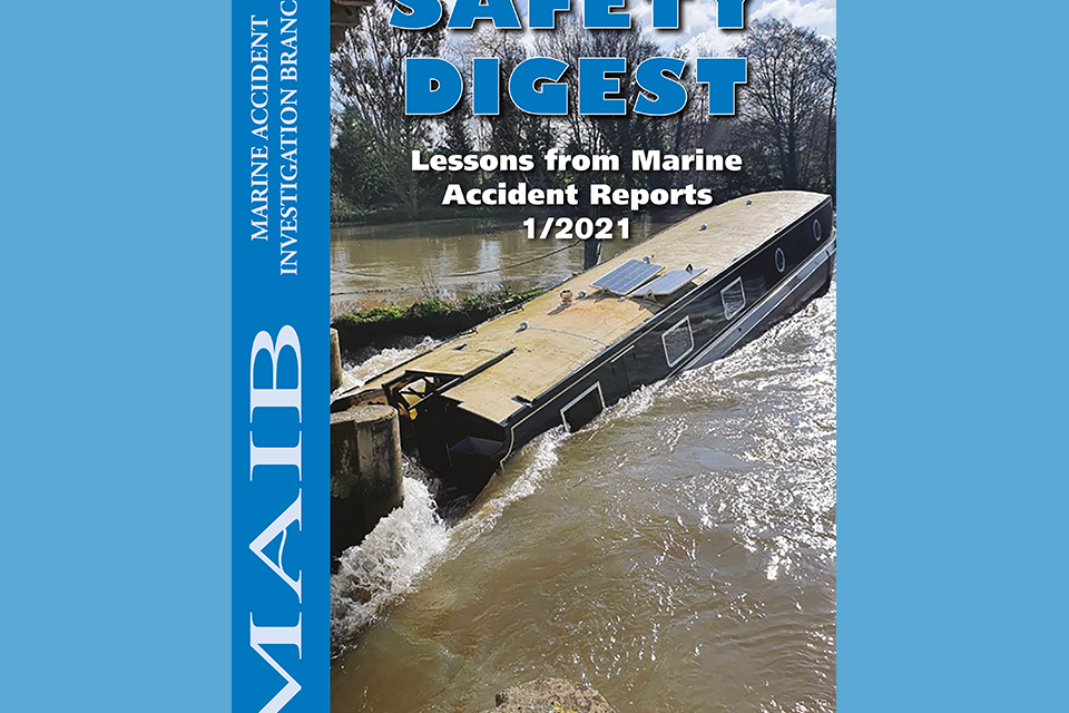MAIB safety digest 1/2021 published - GOV.UK