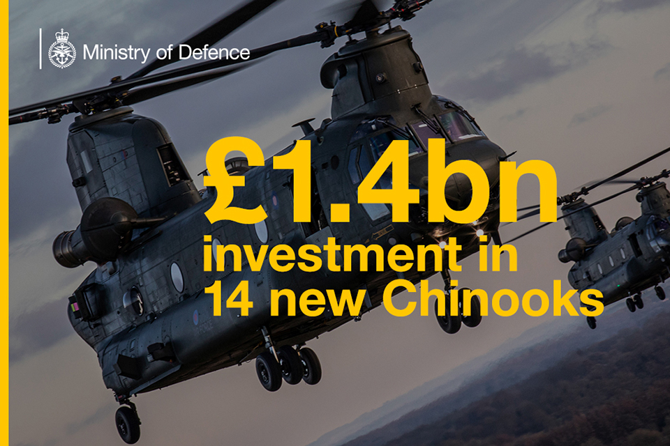 £1.4-billion modernised Chinook fleet - GOV.UK