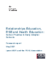 RSHE: school practice in early adopter schools - GOV.UK