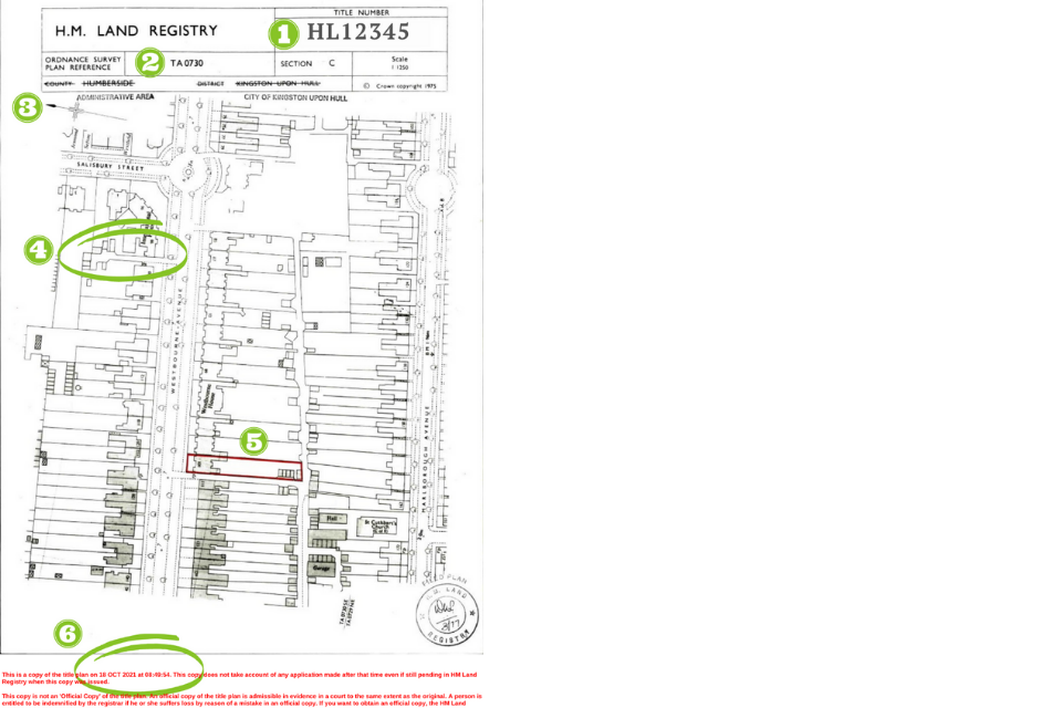 How To Read A Title Plan GOV UK
