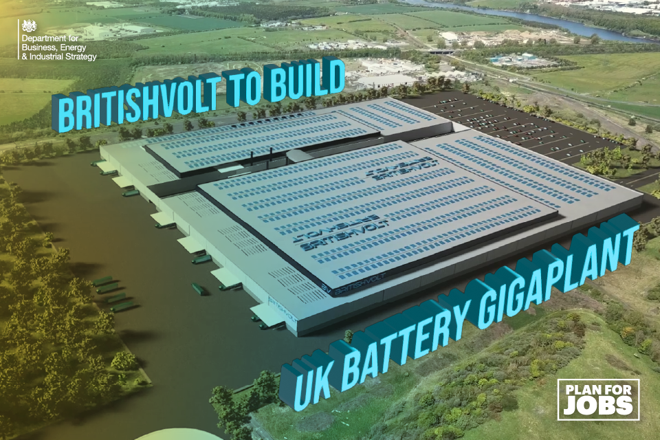 Government backs Britishvolt plans for Blyth gigafactory to build ...
