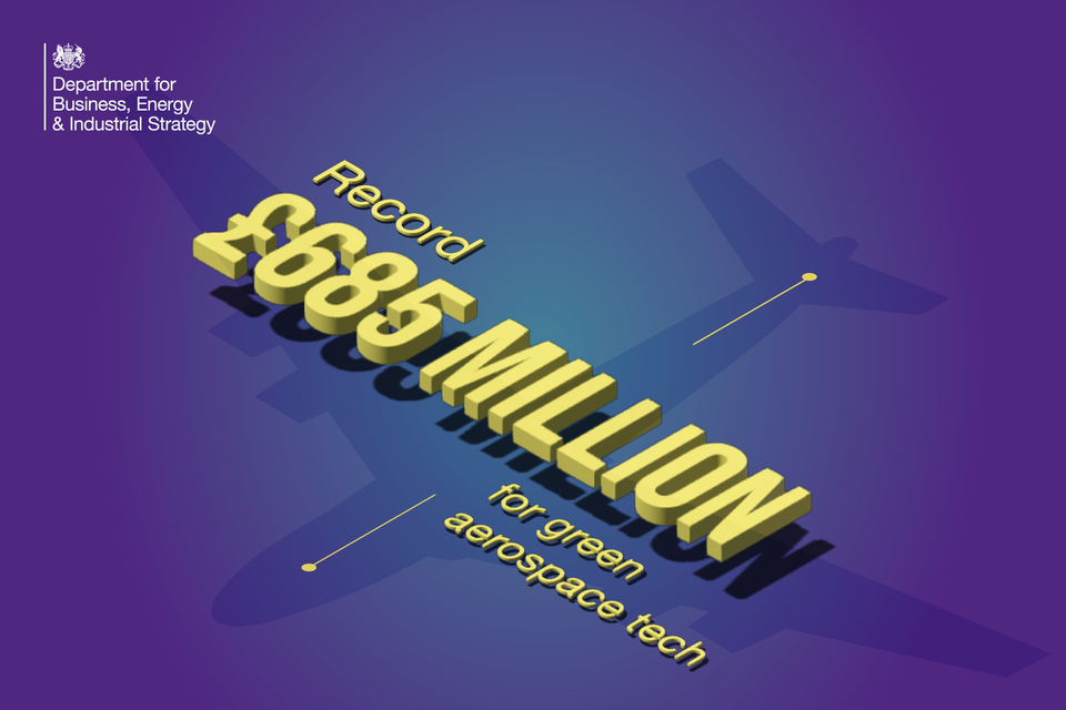 Green aerospace tech to receive record government funding - GOV.UK