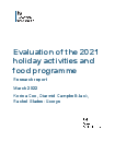 Evaluation of the 2021 holiday activities and food programme - GOV.UK